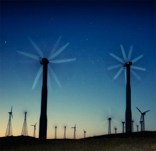 Wind at Night by P2 Photography