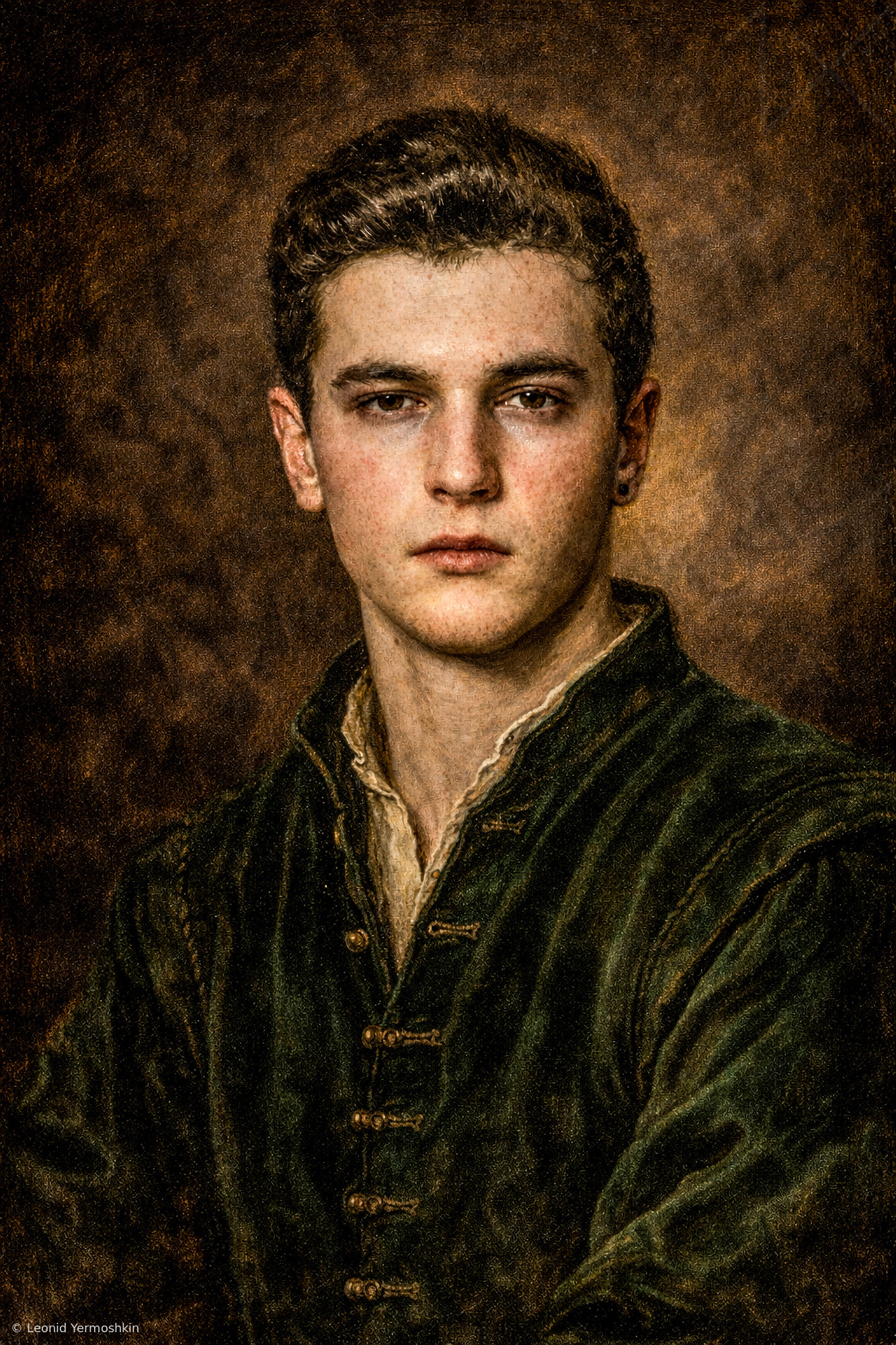 Portrait of a Young Man by Leonid Yermoshkin