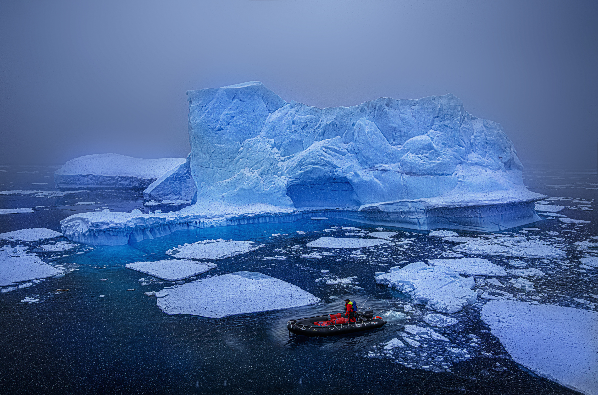 Sail in the ice and snow by Yuan Su