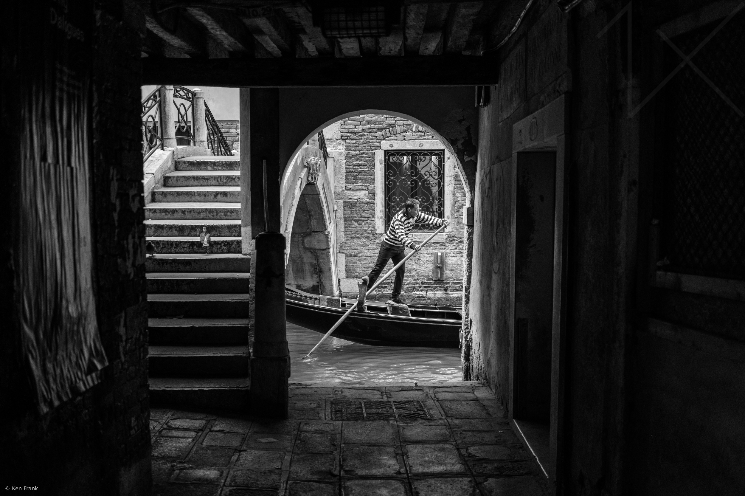 Gondoliere of Venezia by Ken Frank
