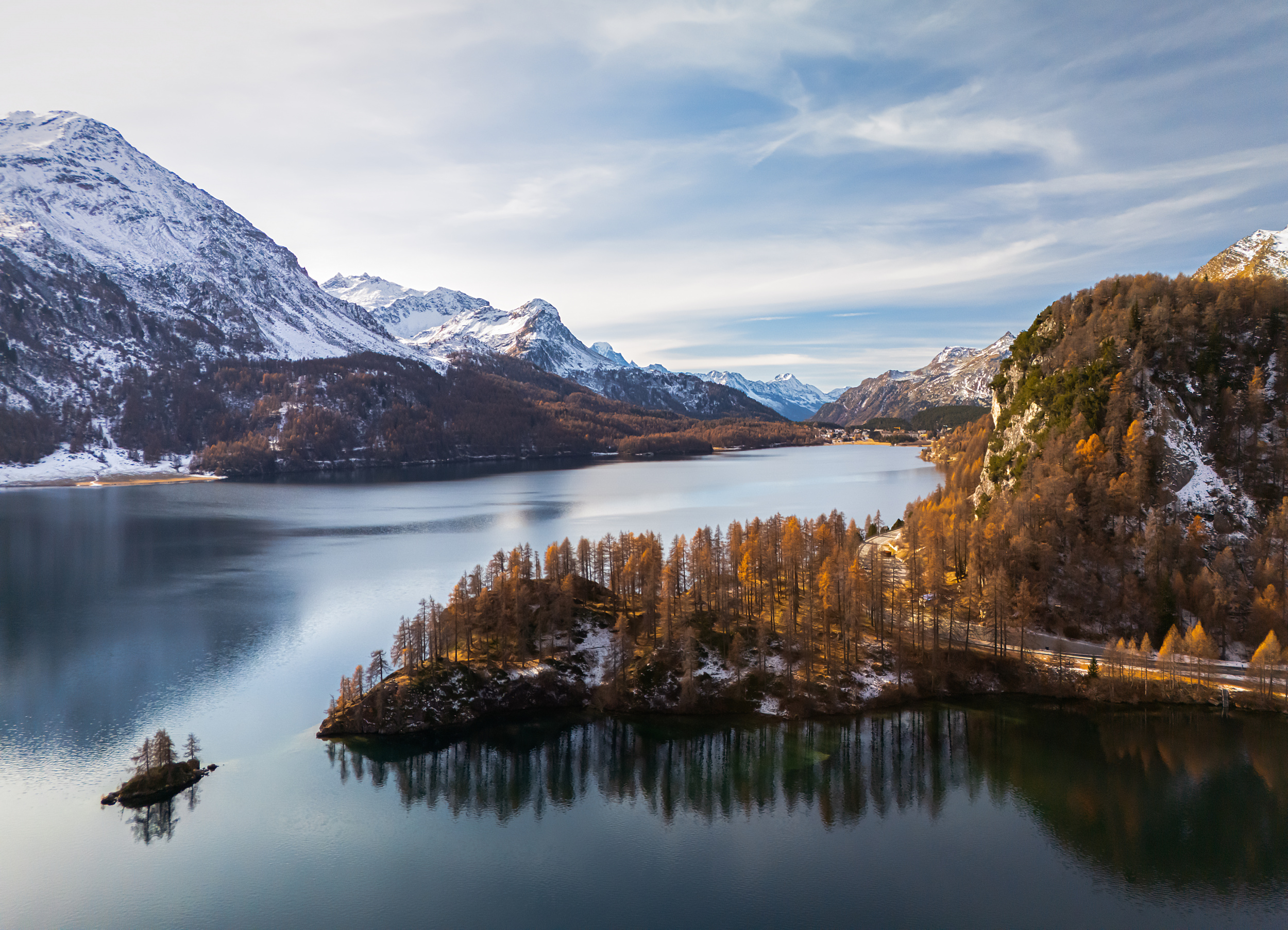 Lake Sils Engadin By Streiff Marcel
