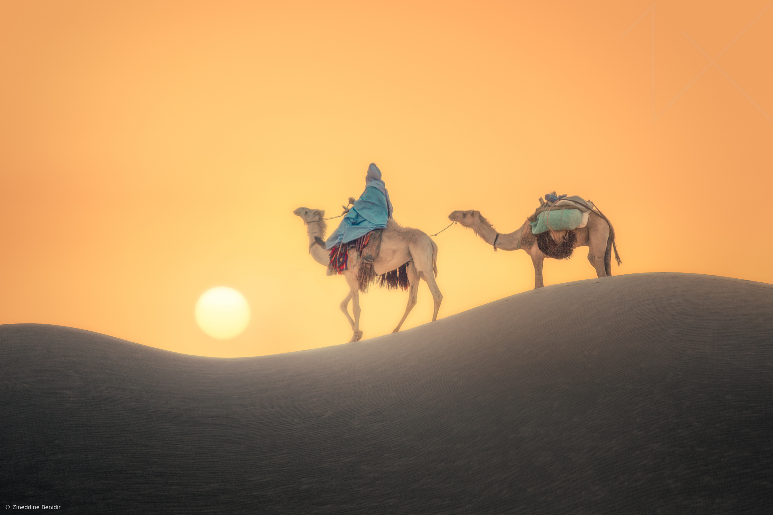 The bleu man by Zineddine Benidir