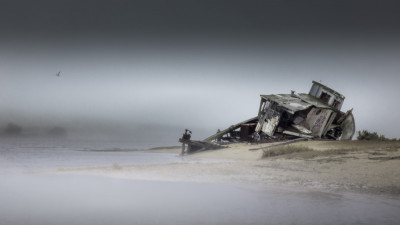 old beaten up boat by LeFook