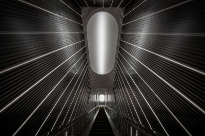 The escalator by Calvin Feng