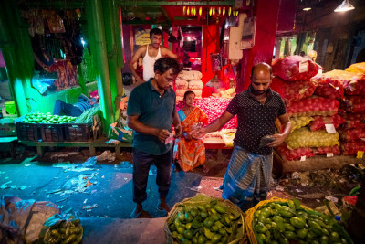 Night scene Koley Market by Subhajit Das