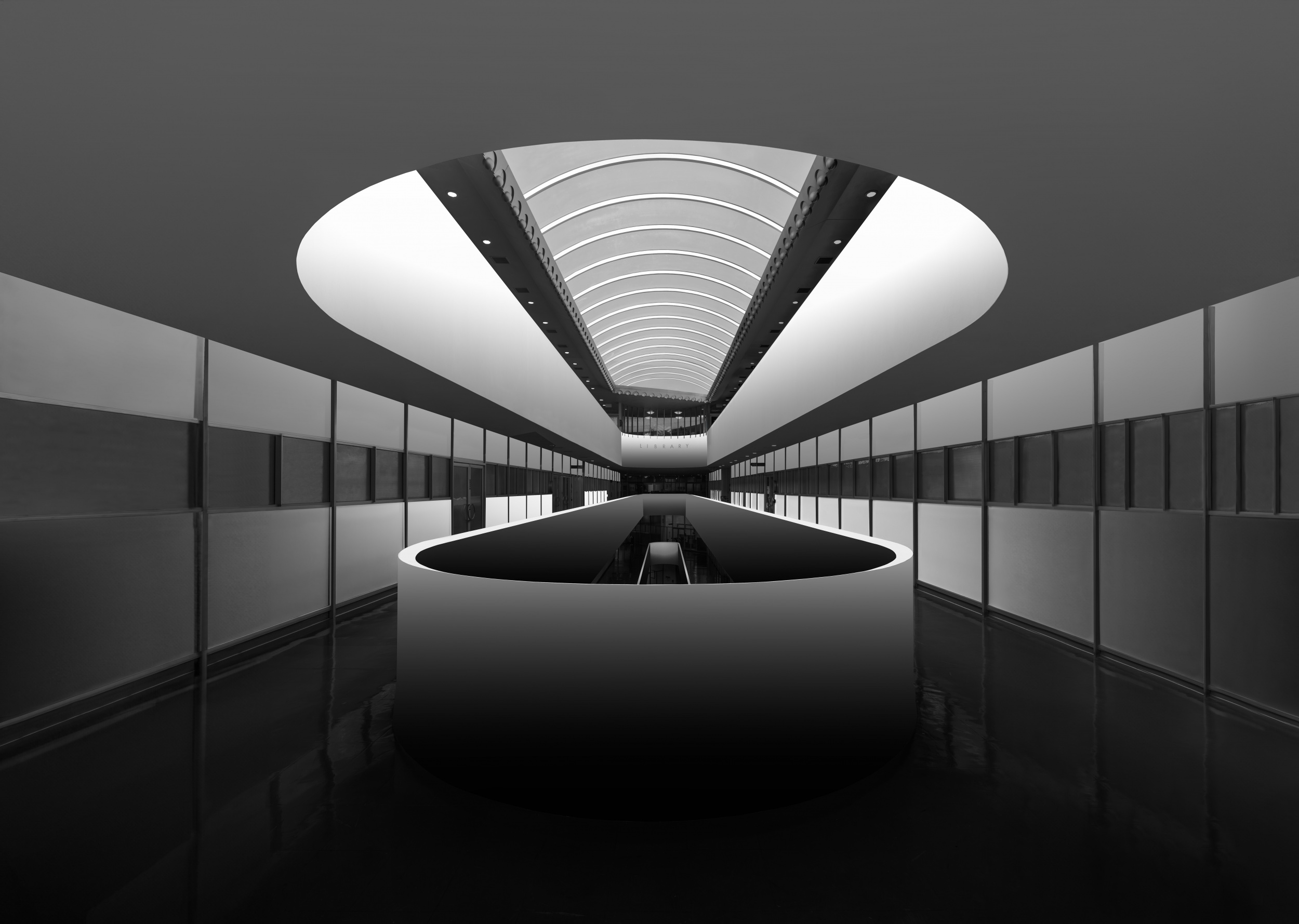 Civic Center Library by Rong Shu