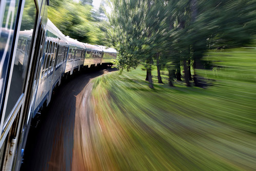 Train Rushing by Kristof Aczel
