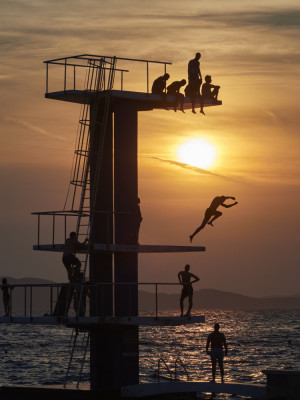 Superman Jump by Marko Buntic