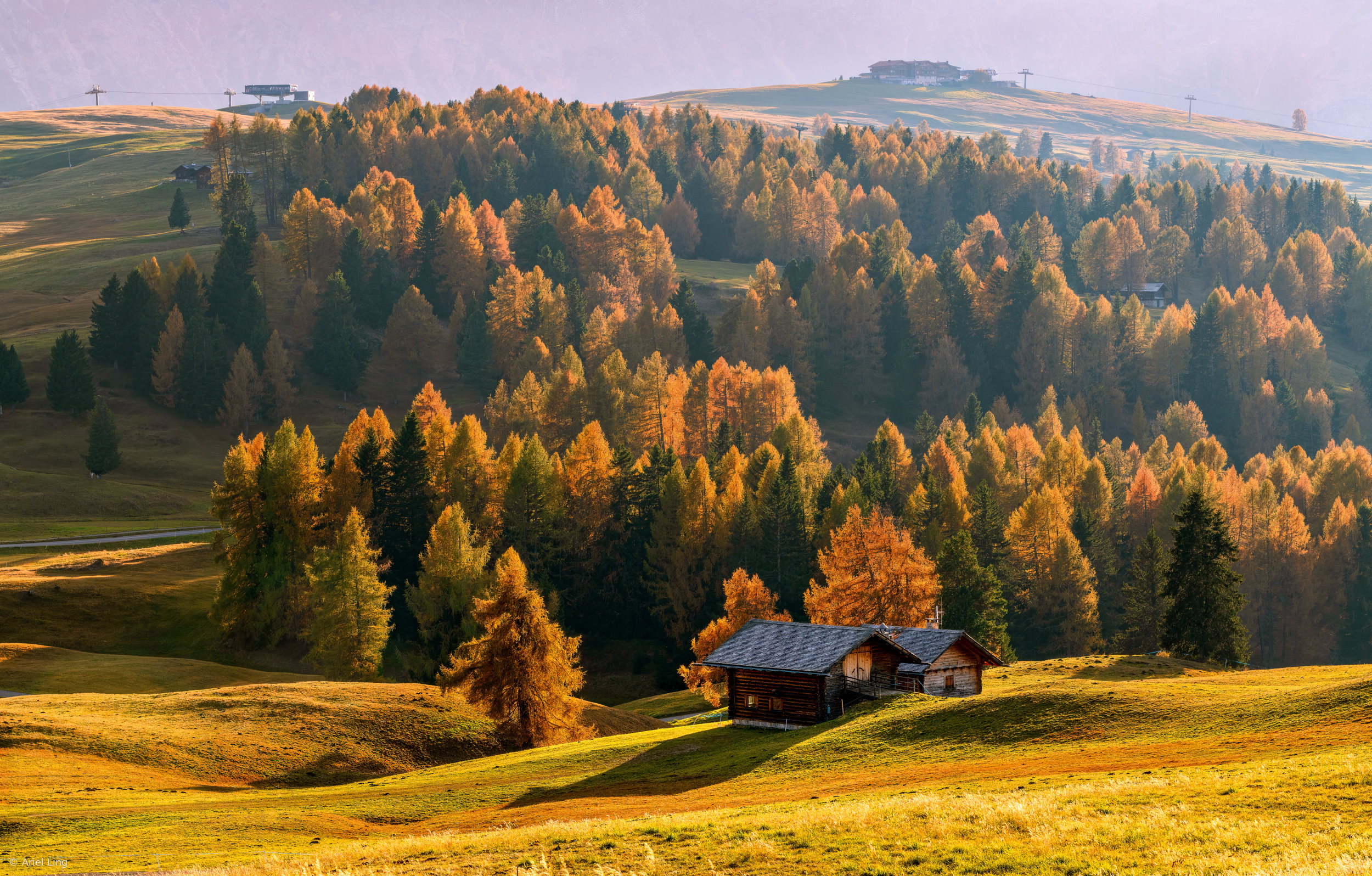 Autumn at Alpe Di Siusi by Ariel Ling
