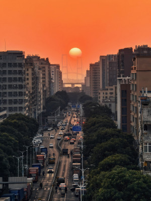 Sunset in Shenzhen by Tong Ho Chung Howard