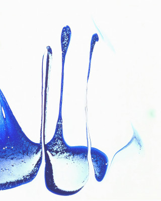 E Color (Pthalo Blue) dispersing in Croom Acrylic House Paint by Tommy ...