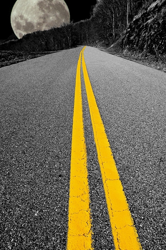 Highway to the moon by David Vandre