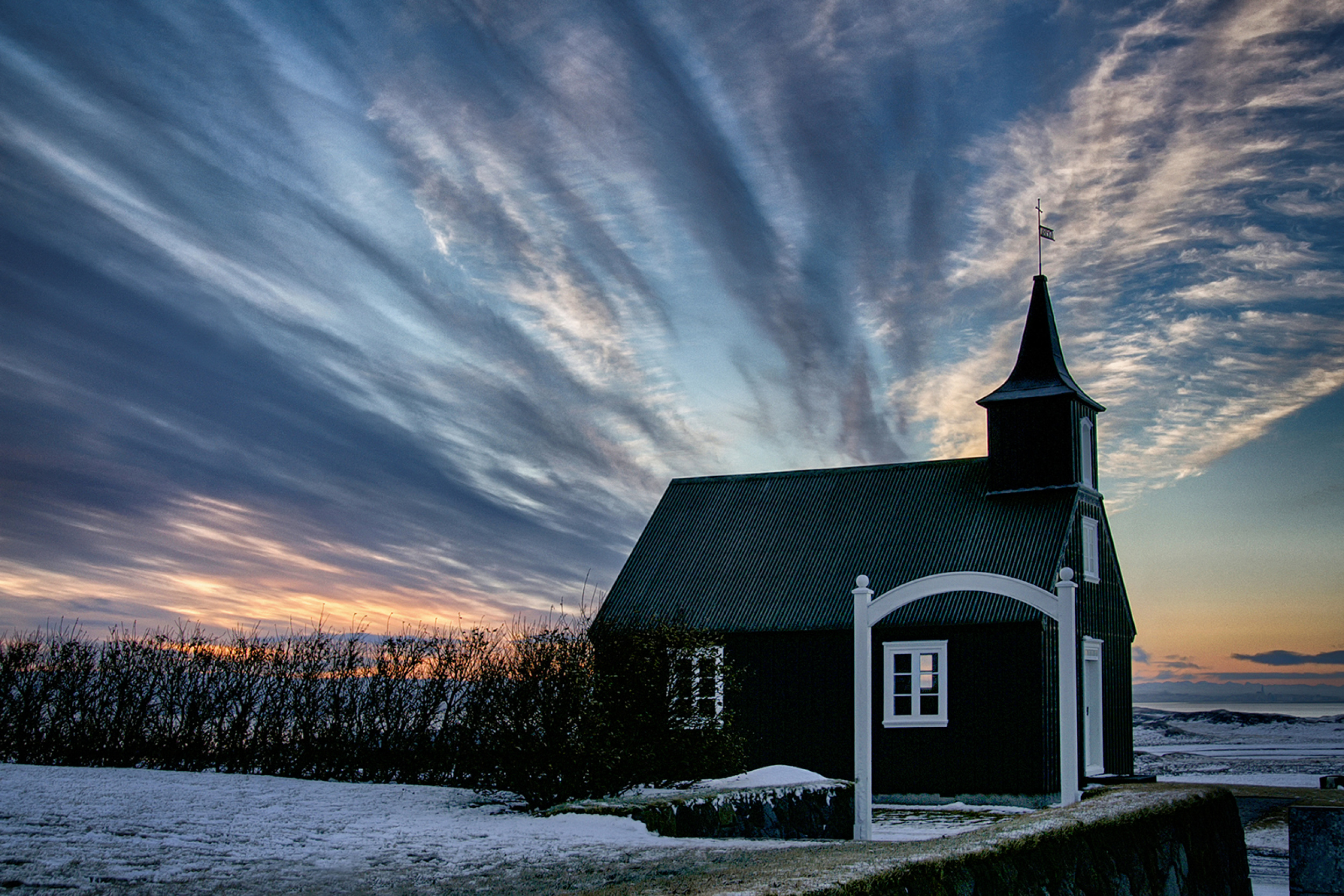 Small Black Church by Þorsteinn H. Ingibergsson