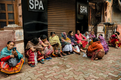 Waiting for work by Subhajit Das