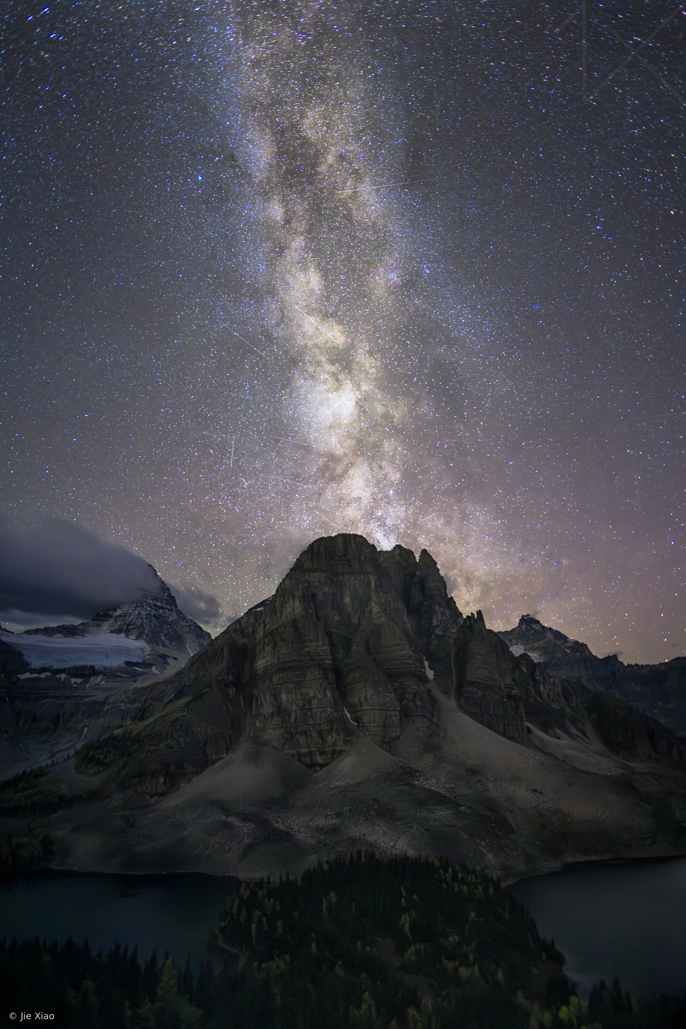 Milky Way Come Over Sunburst Peak by Jie Xiao