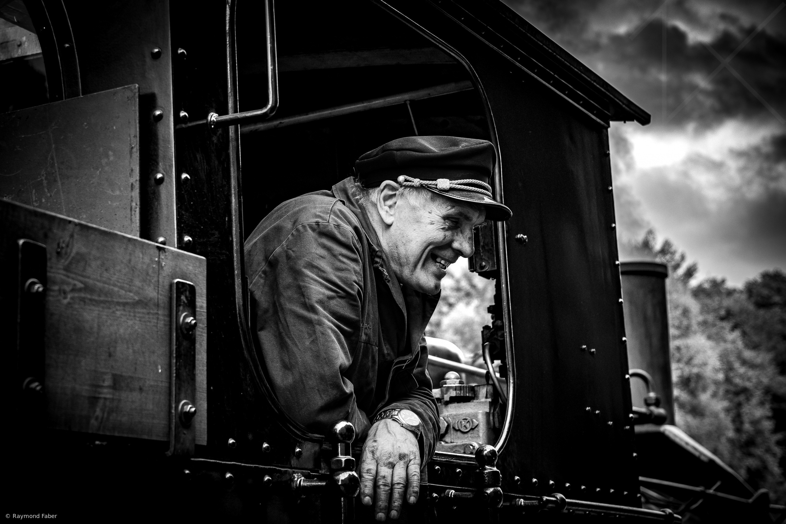 The steam engine driver by Raymond Faber