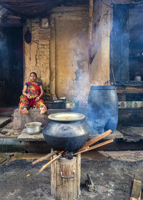 Morning starts with cooking by Souvik Banerjee