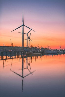A windless morning, motionless windmill. by Emi Tyler