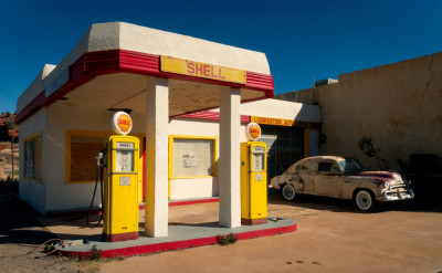 Vintage Shell Station: A Glimpse of Automotive History by Jim Witkowski