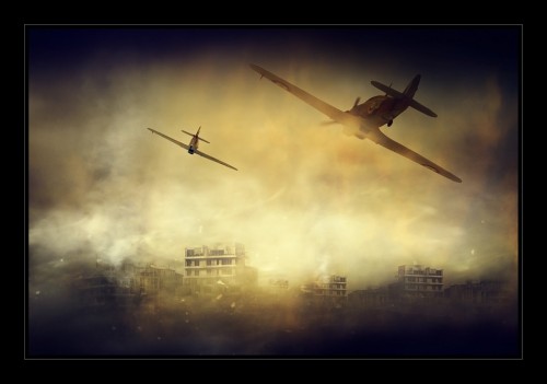 air invasion by George Gradinaru