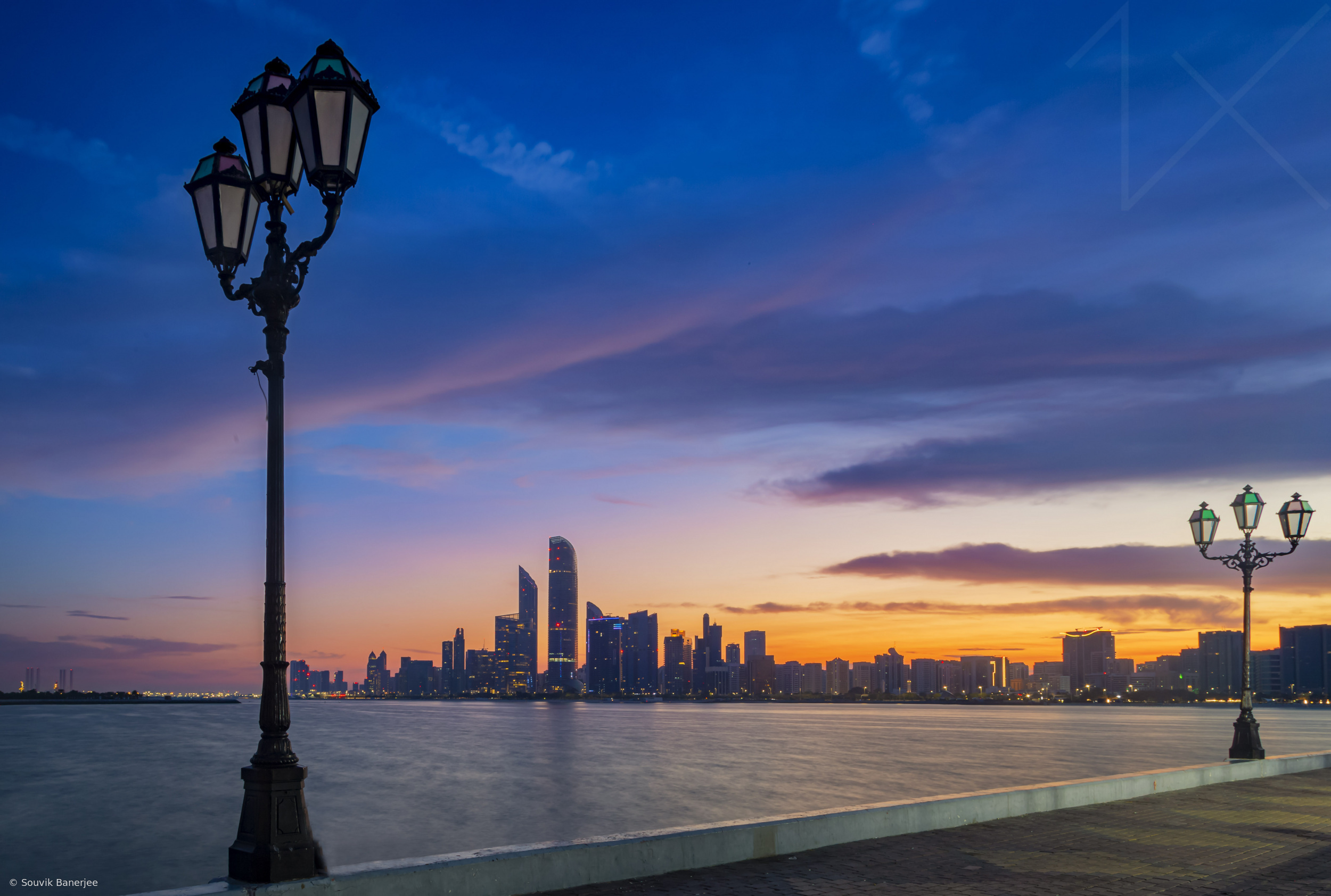 Morning light on the city skyline by Souvik Banerjee