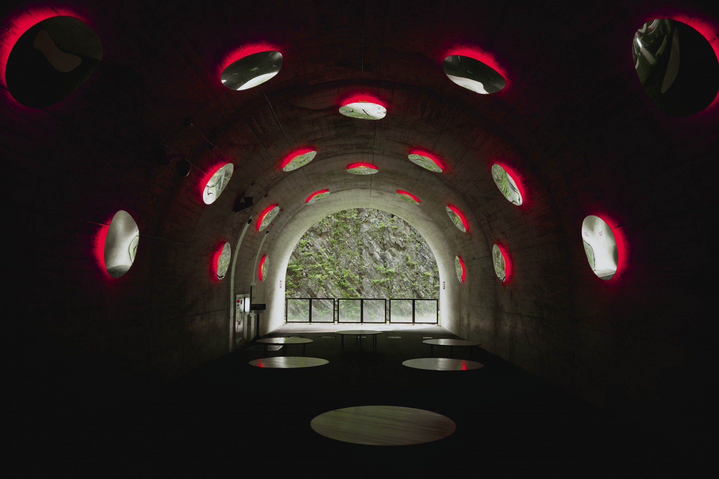Ladybug-patterned Tunnel by HITOSHI YAMADA