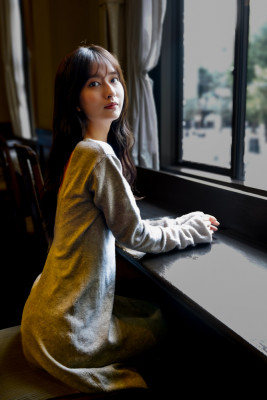 Rina in the Historical Building by Ken-ichi Mafune