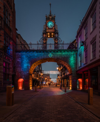Chester at night. by Monolit