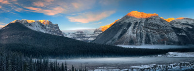 Sunrise in Columbia ice field by Bing Li