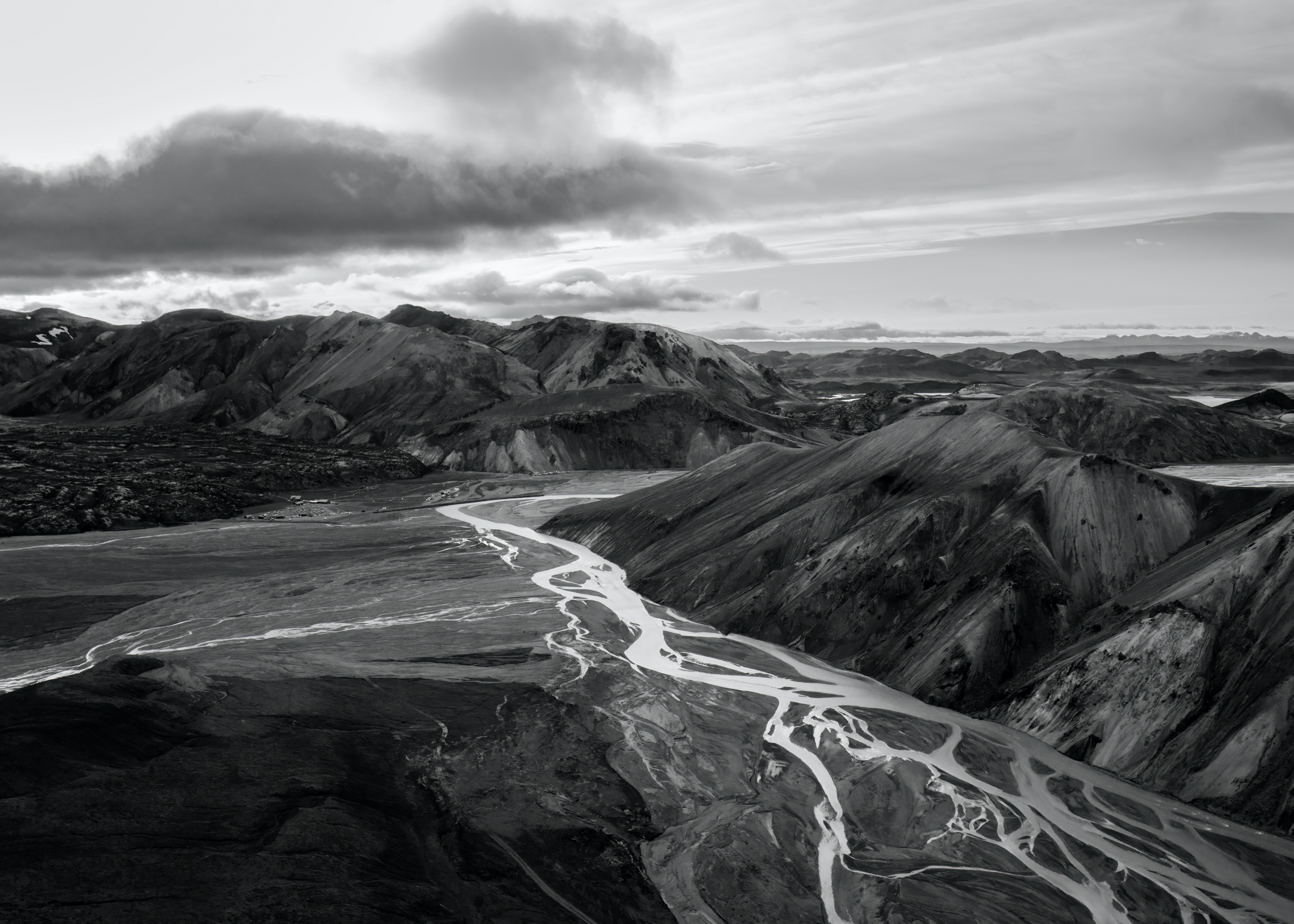 Landmannalaugar in Monochrome by Hanping Xiao
