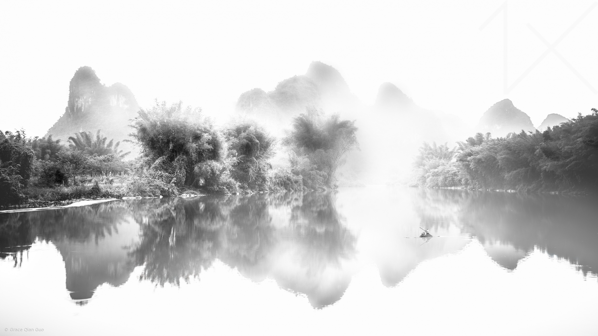 chinese landscape by Grace Qian Guo