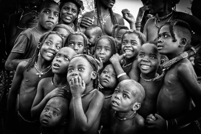 Angolan Children in awe by Mikethebike