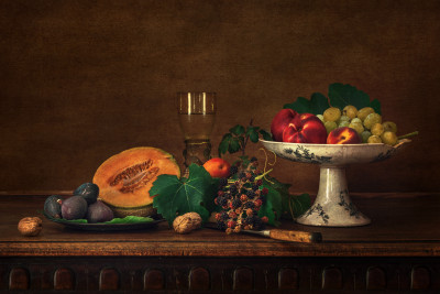 Still Life With Fruits by Christian MARCEL