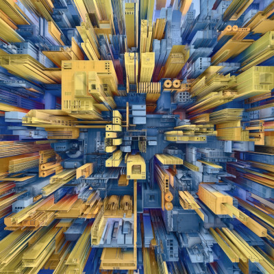 microchip city - reconstruction zone by Udo Dittmann