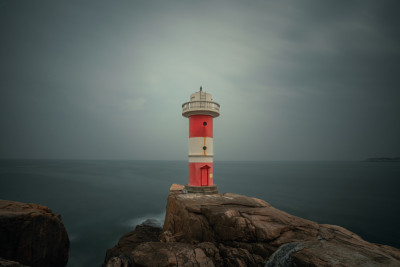 Lonely Lighthouse by Calvin Feng