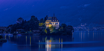 A Silent Night at Interlaken by Bing Yu
